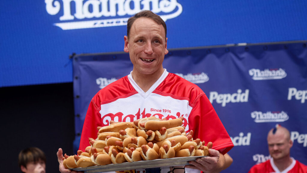 Why was Joey Chestnut banned from the 2024 Nathan’s Hot Dog Eating ...